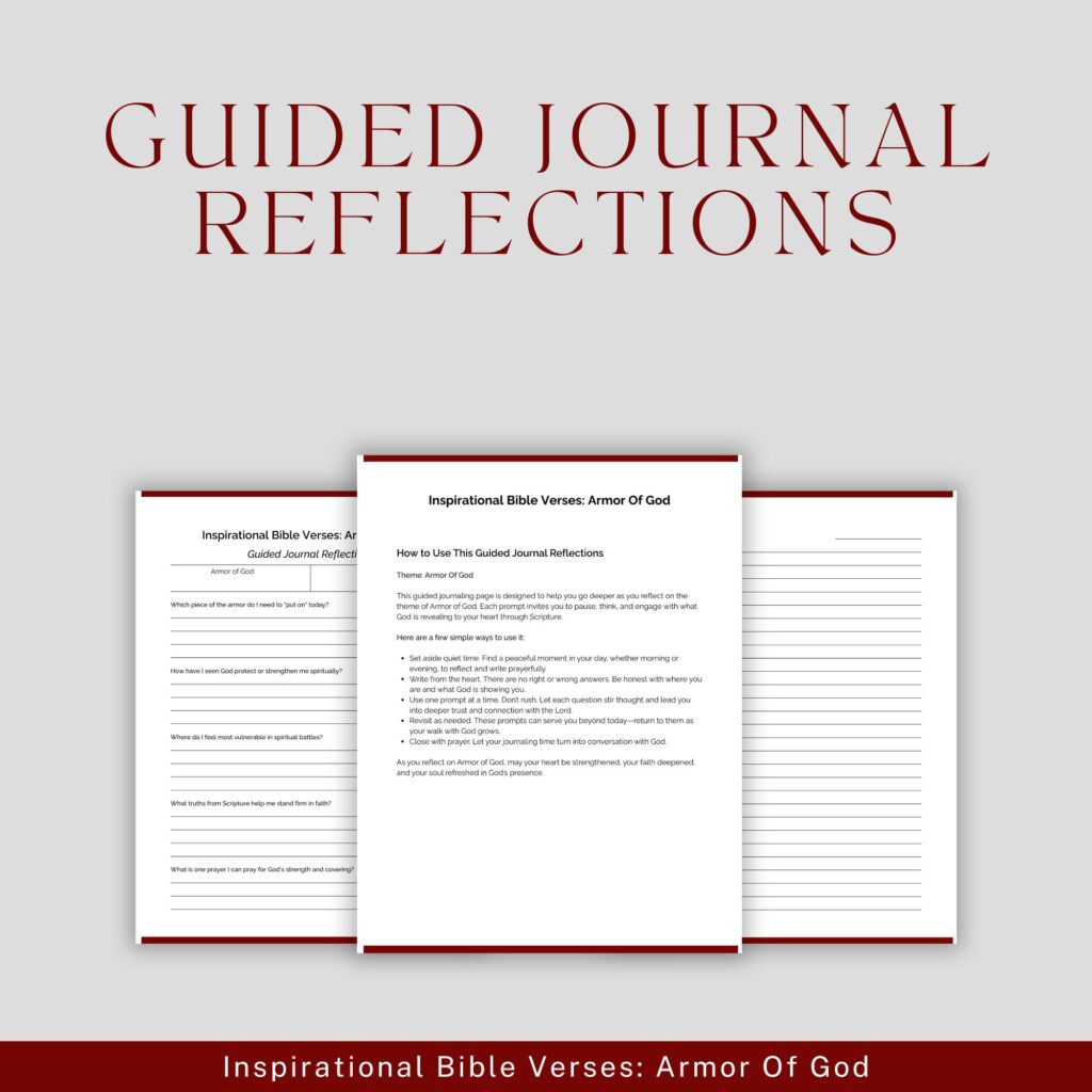 Guided Journal Reflections: Armor of God